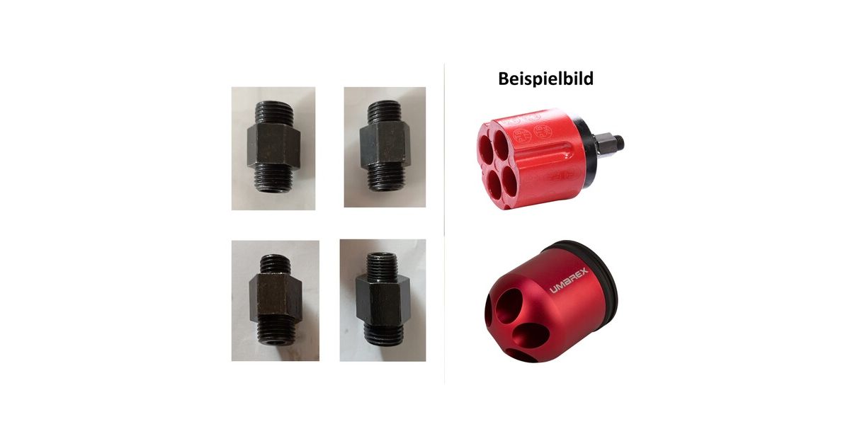 Gewinde-Adapter Satz für Perfecta und Umarex Multi-Shooter Pyro ...