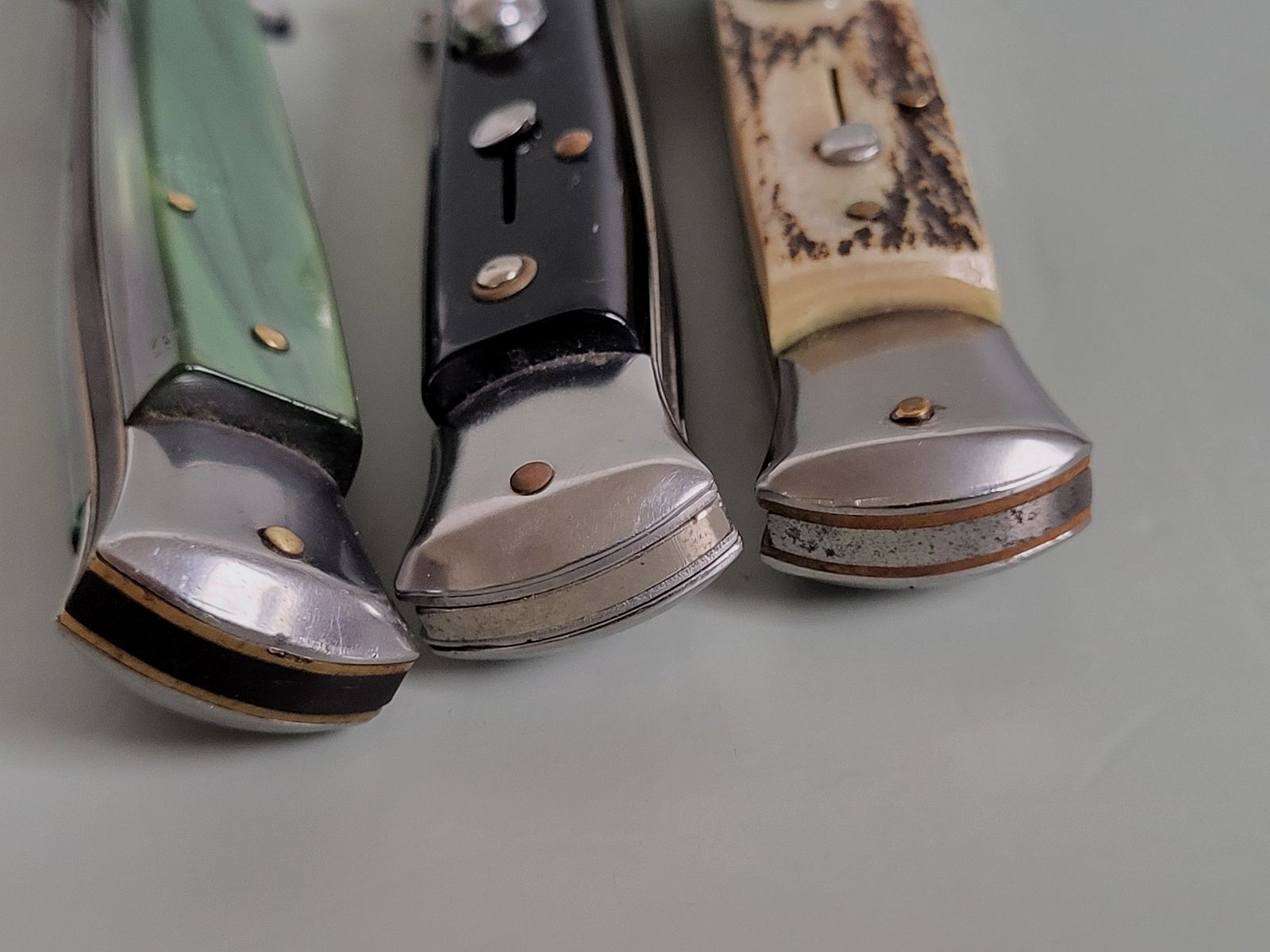 Springmesser Klappmesser Automatik - Hirschhorn Griff - Haller - Kurt ...