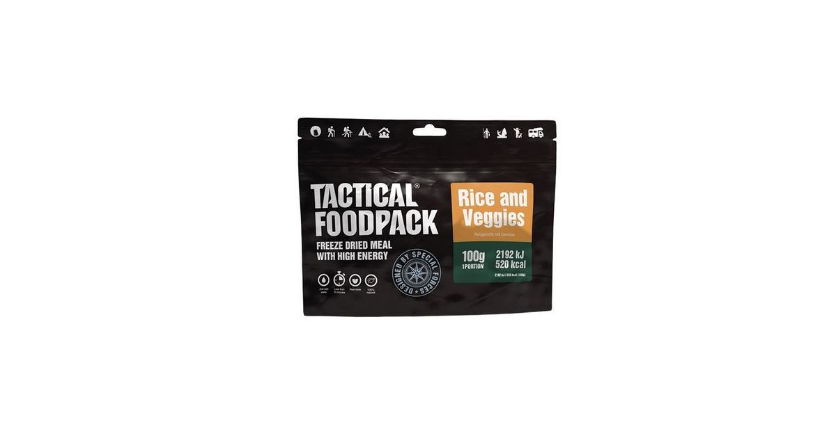 TACTICAL FOODPACK - RICE AND VEGGIES - Gunfinder