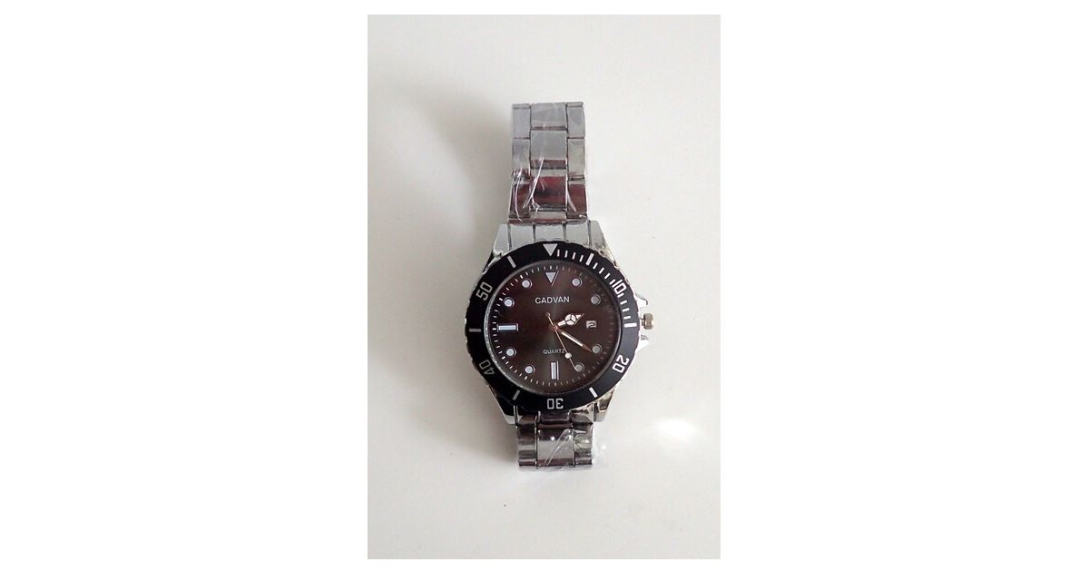 Armbanduhr, Herren, Edelstahl, Cadvan, neu + OVP - Gunfinder