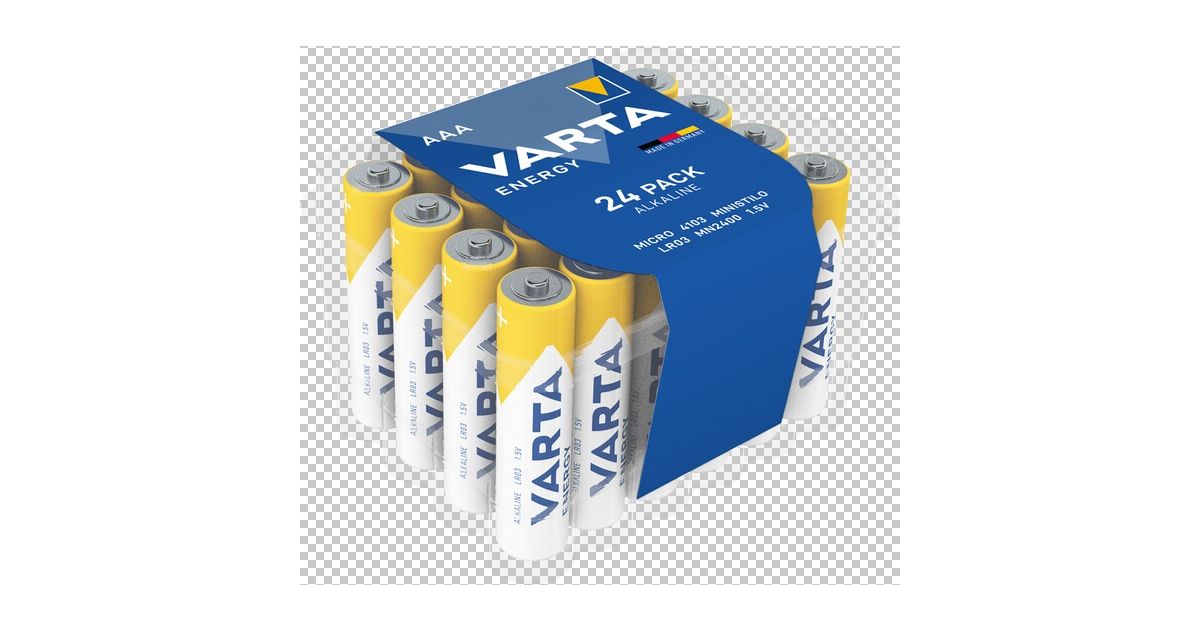 Varta Energy Alkaline 4103 AAA LR03 - 24er Vorteilspack - Gunfinder