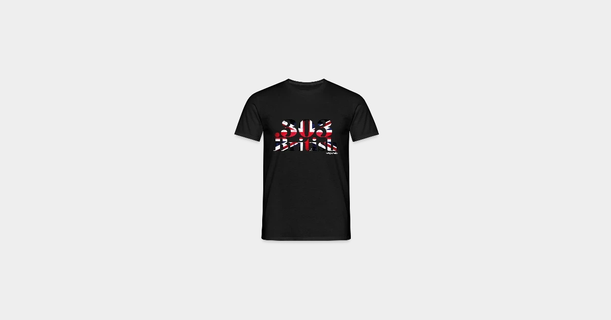 303 British - Männer T-Shirt Schwarz - Gunfinder