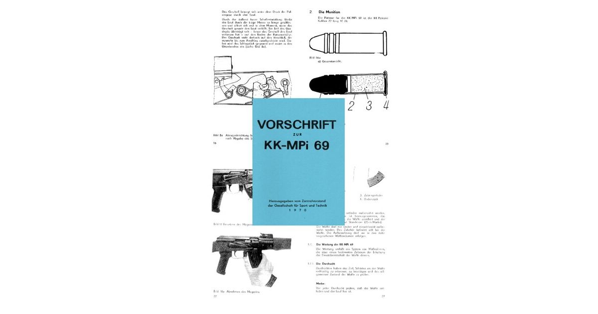 Nachdruck DDR Dienstvorschrift Kleinkaliber-Kalaschnikow KK Mpi 69 ...