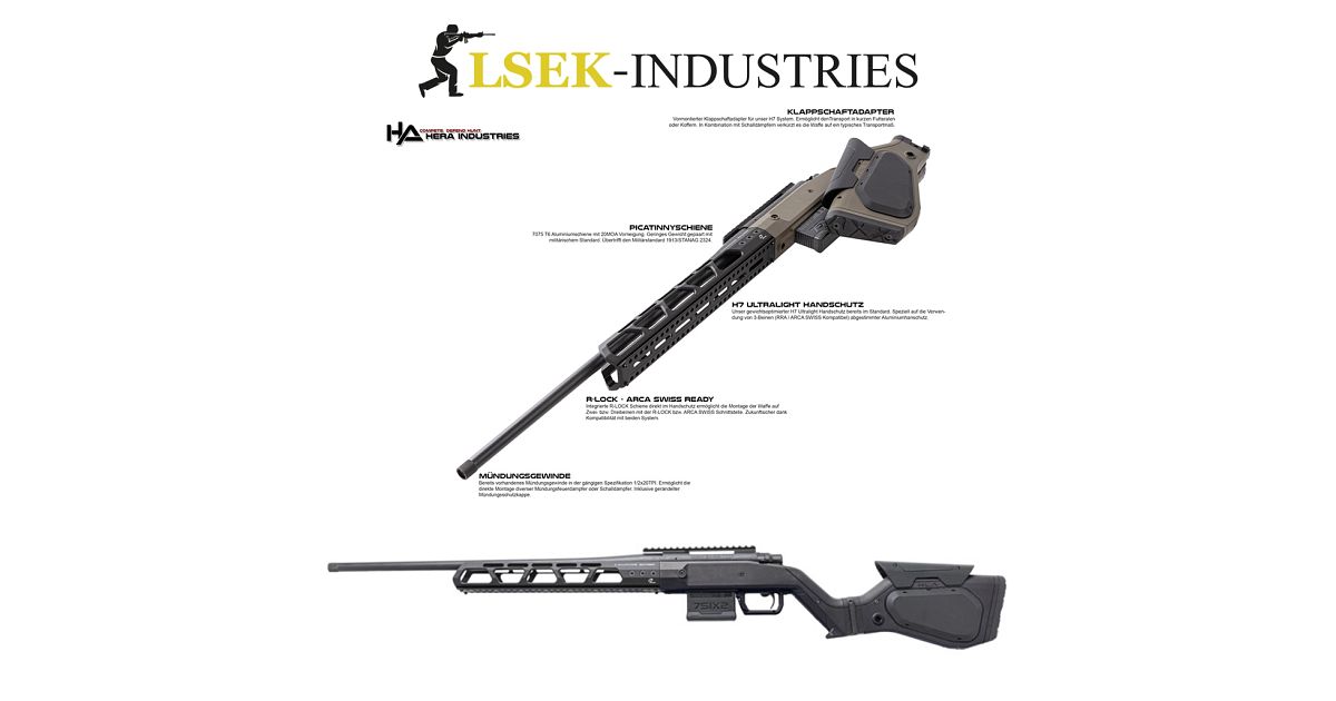 Hera Arms - H7 Ultralight mit HOWA 1500 System - Schwarz - Gunfinder