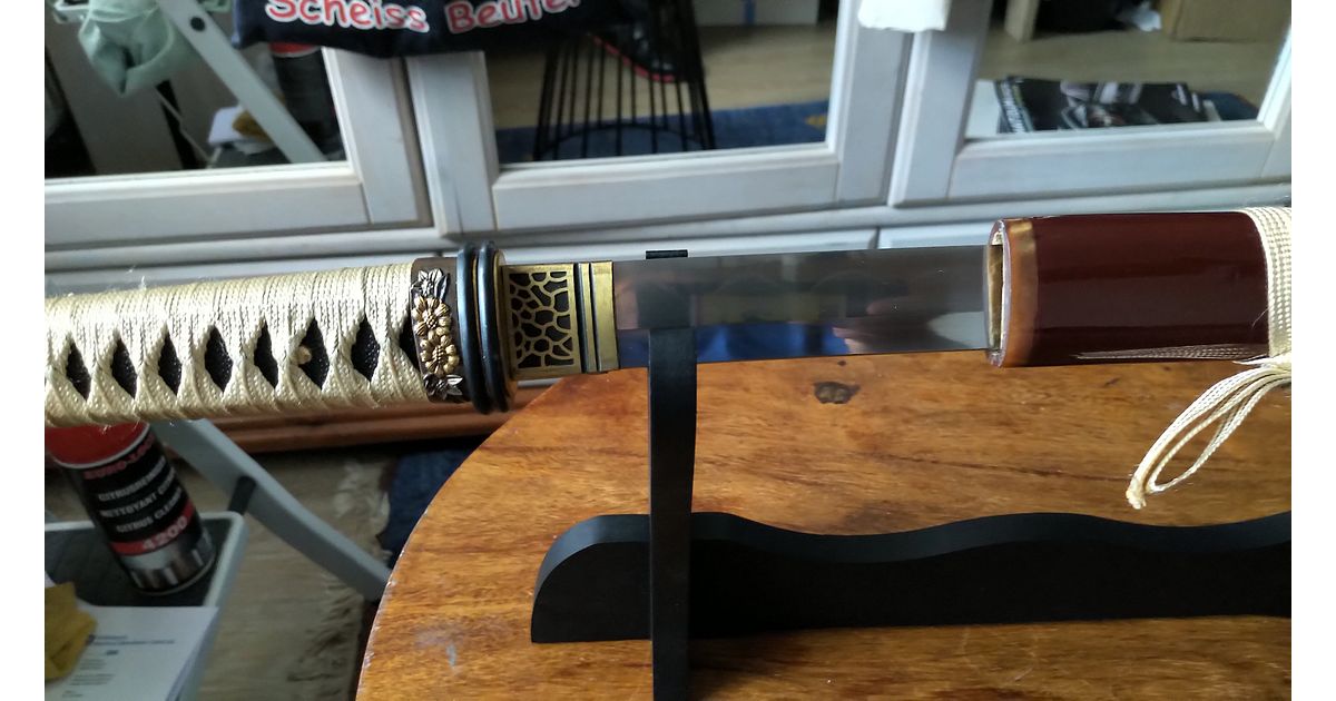 Niigata KATANA for Cutting mit langem Griff scharf geschliffener 1060 ...