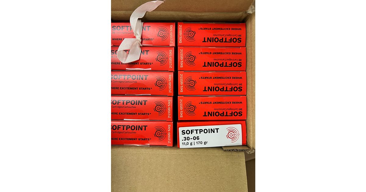 GECO Softpoint 30-06 Spr. Teilmantel 11,0g/170grs. - Gunfinder