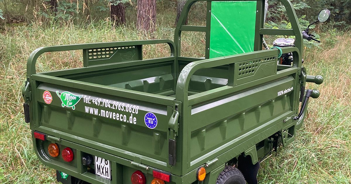 Elektro-Tuktuk als Revierfahrzeug - Elektro-Tuktuk als Revierfahrzeug