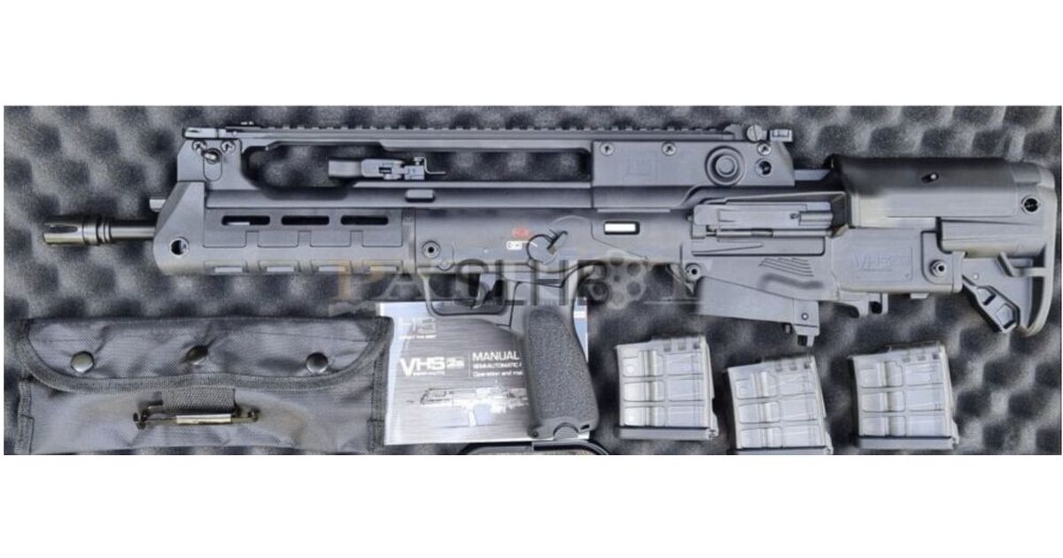HS VHS 2s komplett mit AR15-Magazinadapter, 3 Magazinen und Koffer ...