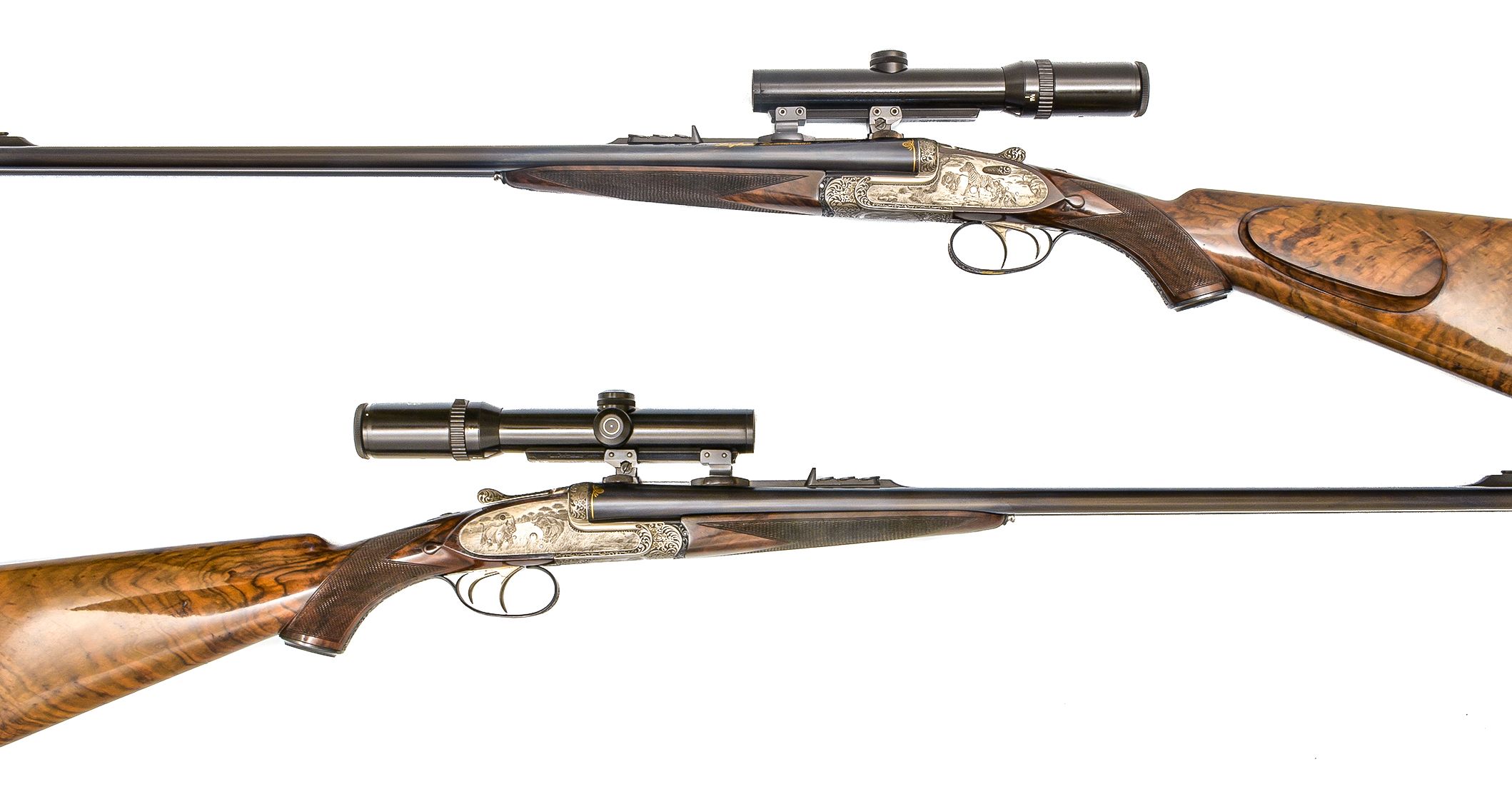 Klassische Jagdgewehre – Doppelbüchse-Seitenschloss Mod. Selous von ...